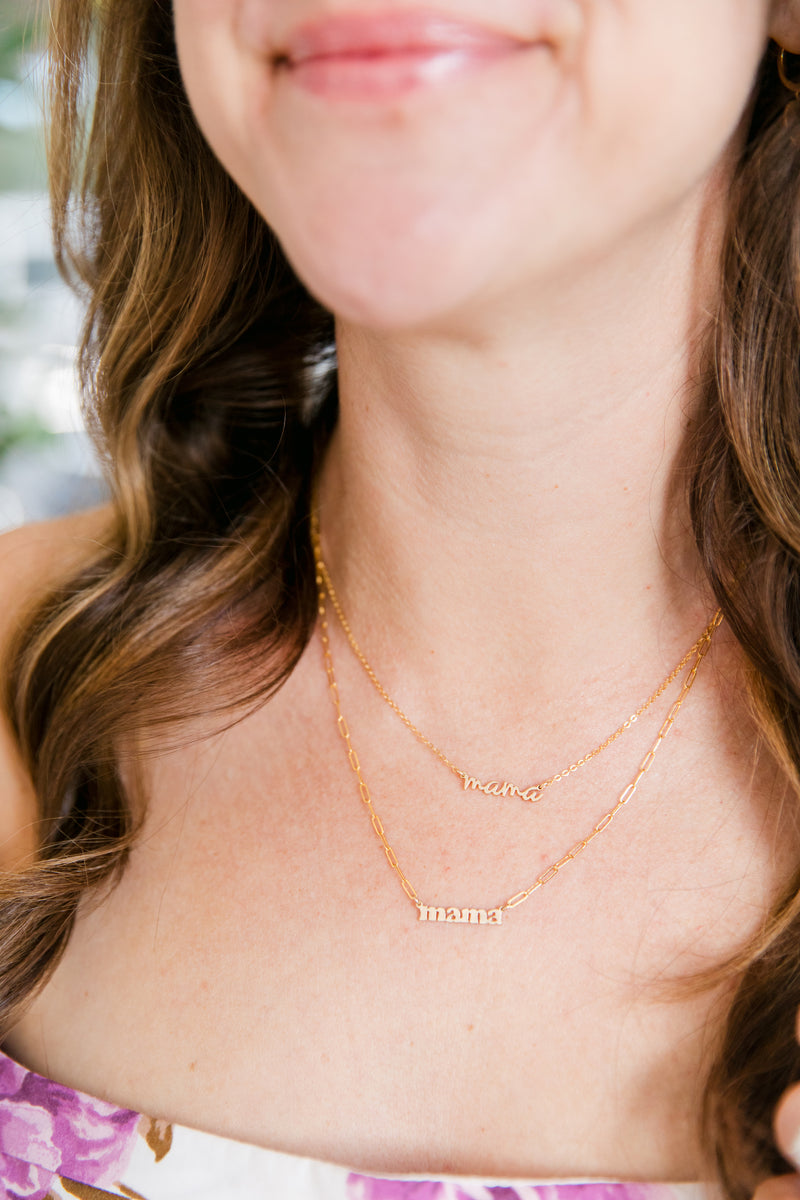 Mama Necklace {Script} – Alexandra Gioia